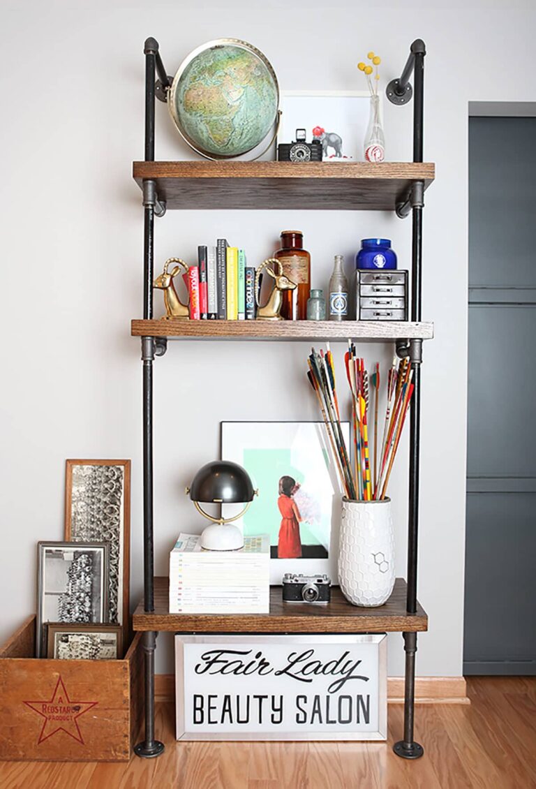 How To Build A Pipe Shelf — DIY | House Of Hipsters
