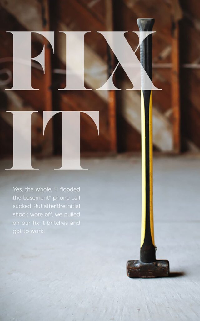 Broken Basement and Luxury Vinyl Flooring | House Of Hipsters