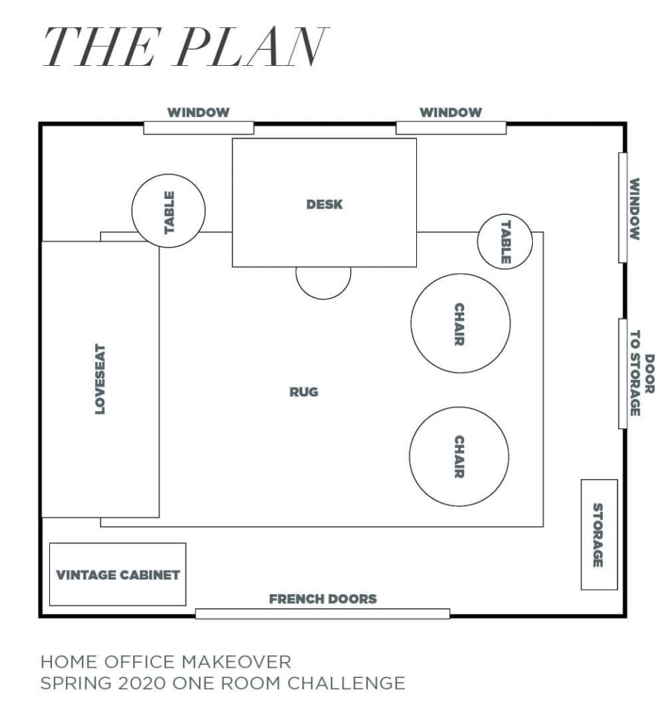 One Room Challenge Work From Home Office Design | House Of Hipsters