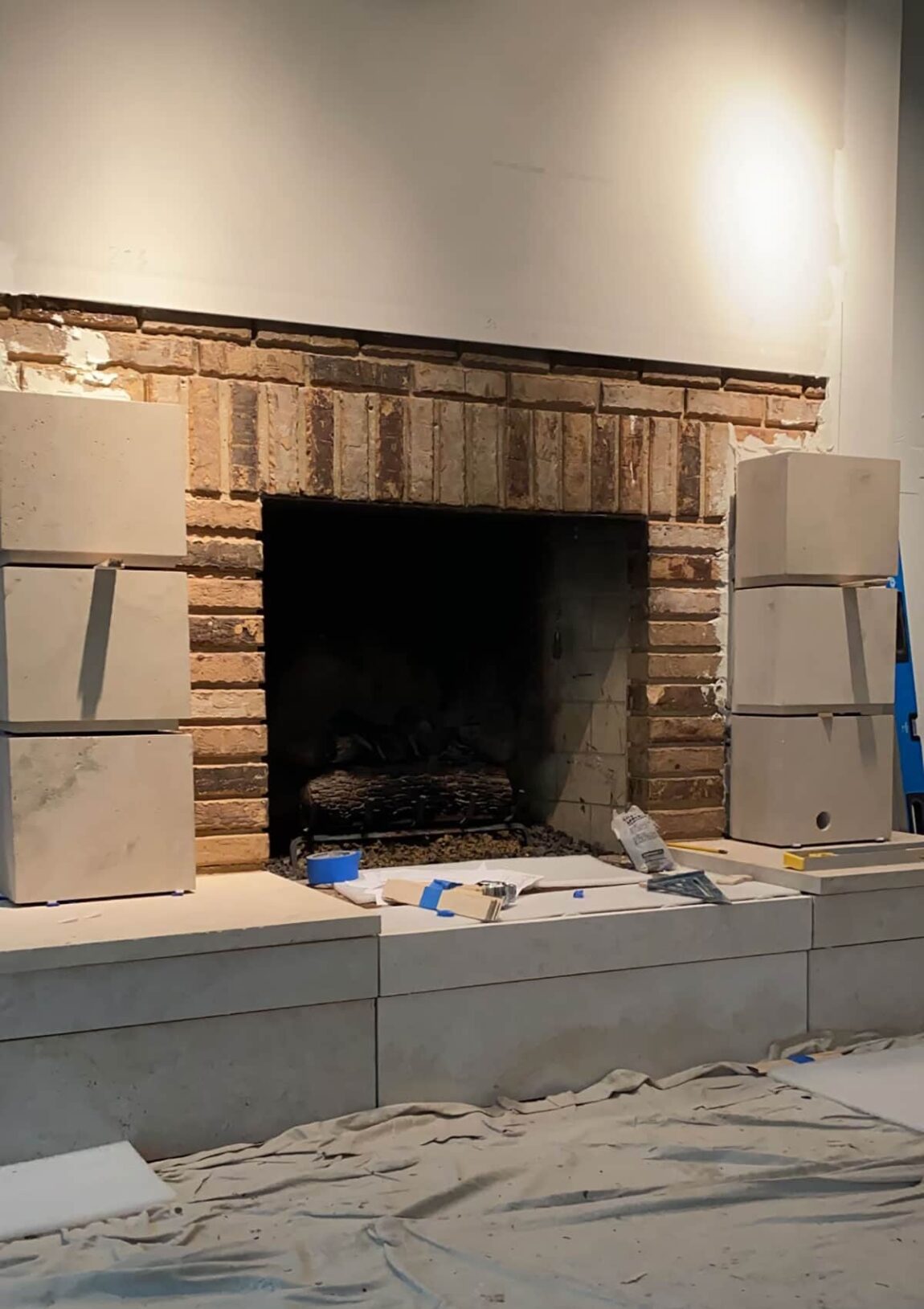 Brick Fireplace Makeover Before And After | House Of Hipsters