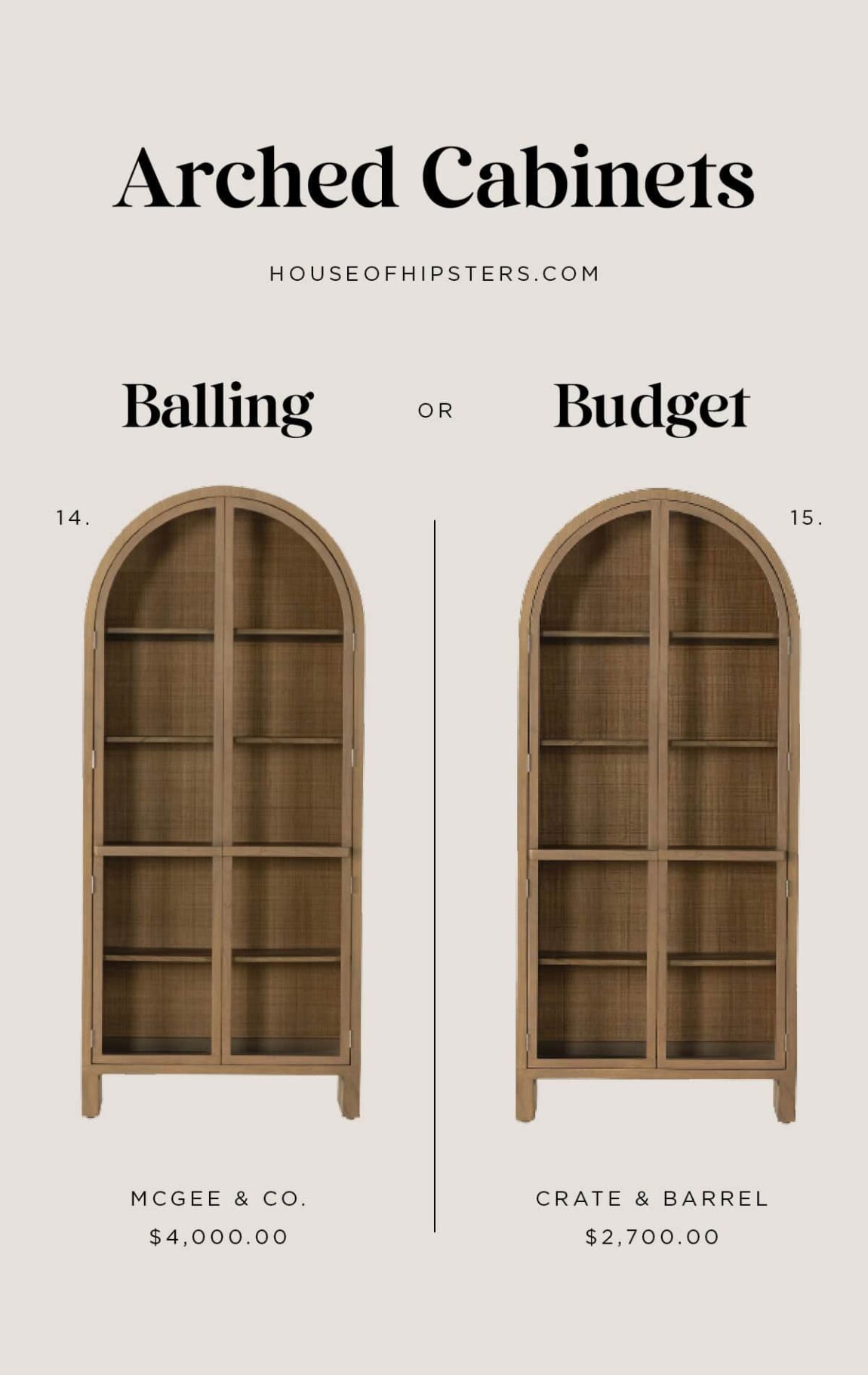 22 Stunning Arched Cabinets 2024 (Trending Room Decor) - House Of Hipsters
