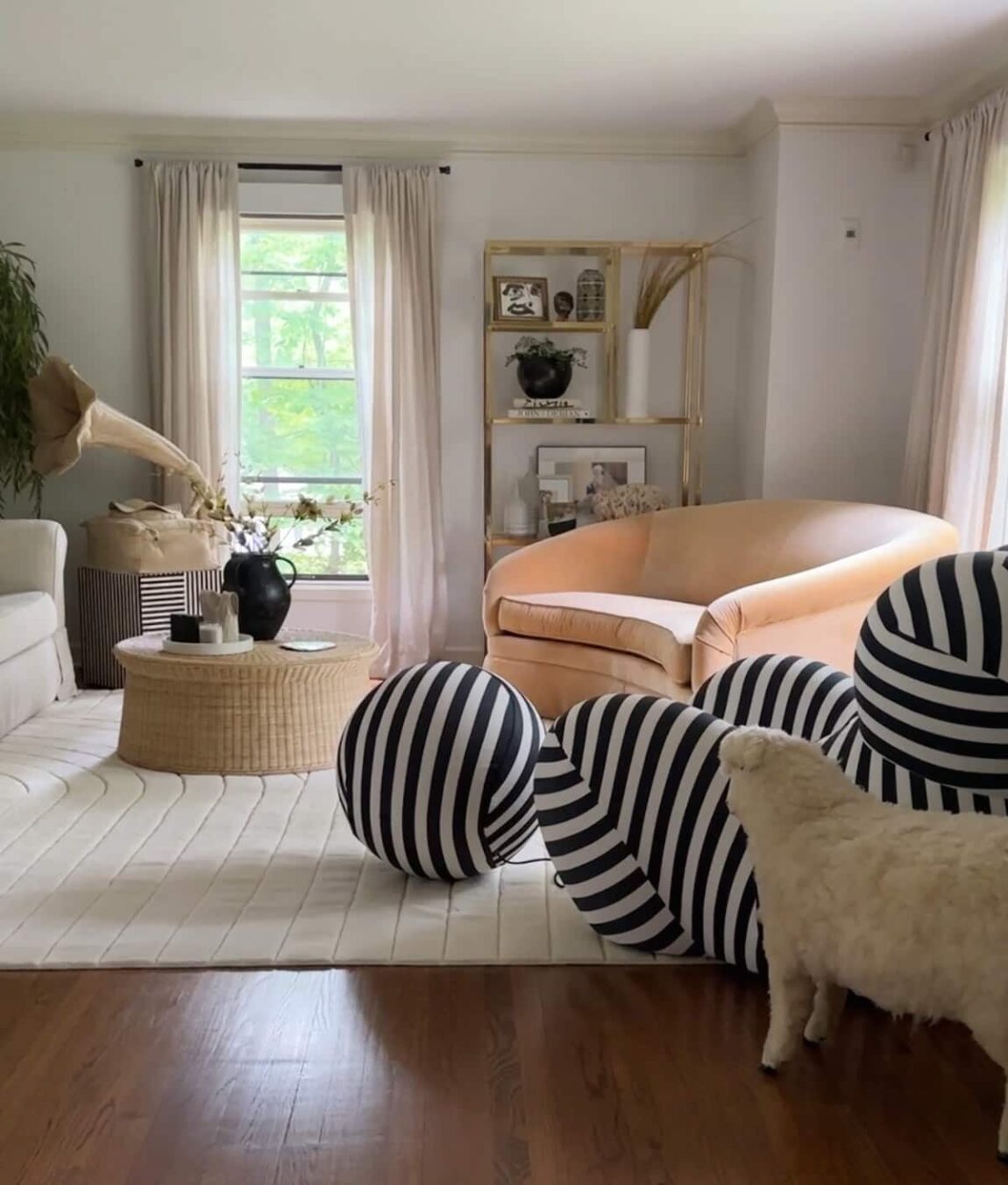 Beautiful Distractions: New Striped Chair, PeeWee Herman's Home Is For ...