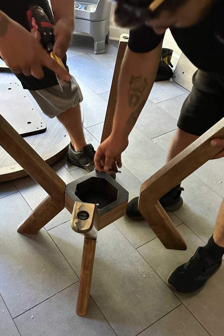 Round Wood Table From Ashley For The Kitchen | House Of Hipsters